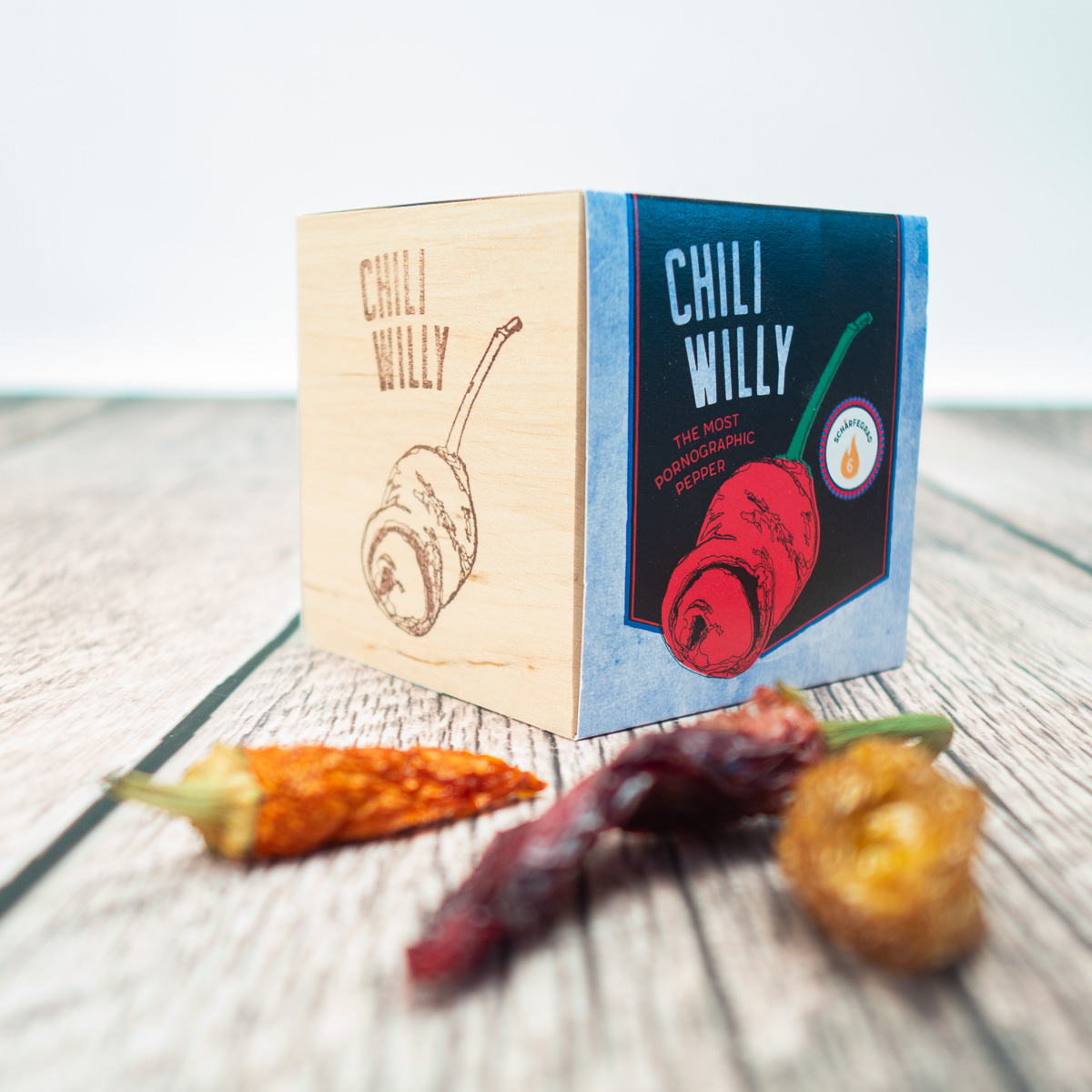 Chile en cubo de madera - Ecocube | FIREBOX®